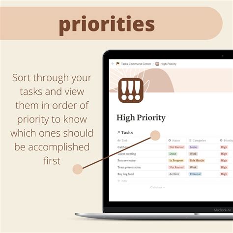 notion template to do list task management notion dashboard etsy