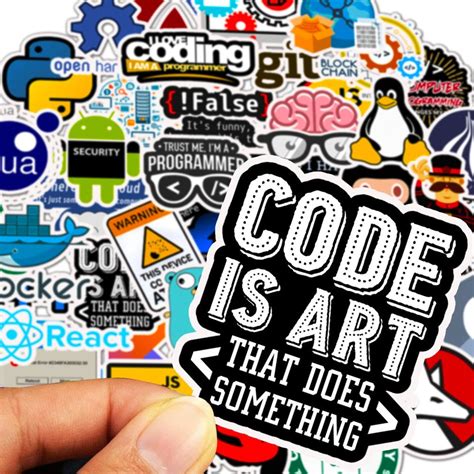 103050 Pcs Funny Programmer Sticker Pack Internet Java It Etsy
