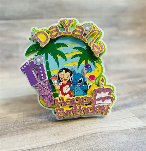 Lilo And Stitch Cake Topper Lilo Cake Topper Stitch Cake Etsy