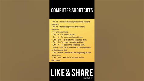 Excel Shortcut Keys Shortcut Keys In Excel Shorts Exceltutorial