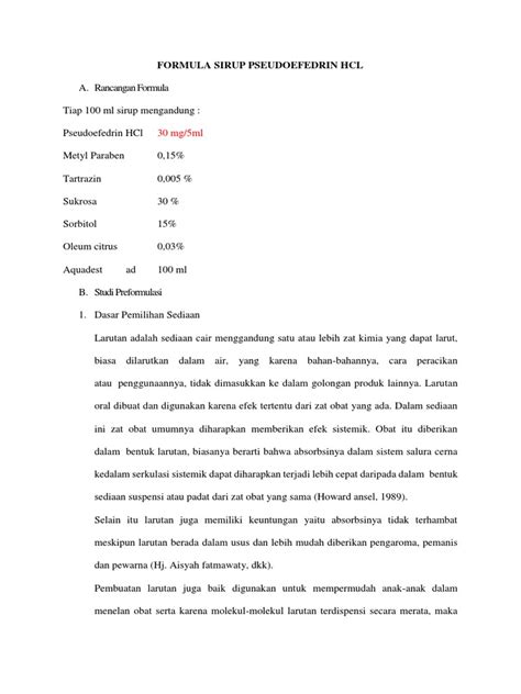Formula Sirup Pseudoefedrin Hcl Pdf