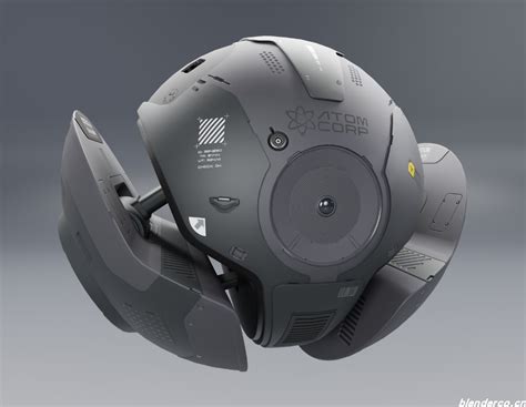 球形机器人 硬表面练习 Blender布的