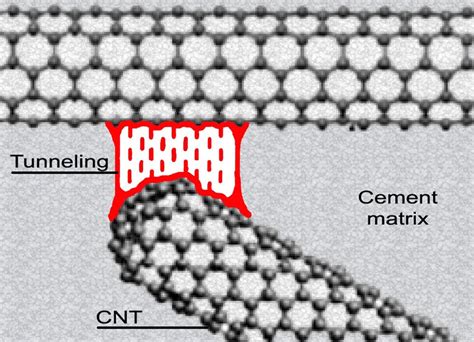 Illustration Of Electrical Tunneling Between Adjacent Carbon Nanotubes Download Scientific