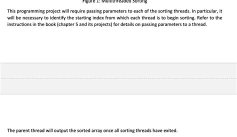 Solved Write A Multithreaded Sorting Program That Works As