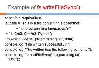 FS Module Functions Pptx