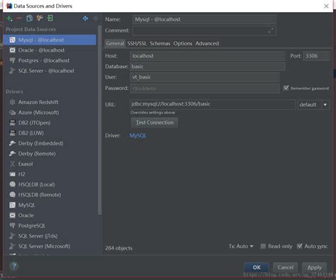 Idea 通过database连接sqlserver，oracle，mysql，postgres数据库配置（图文详解） 源码巴士