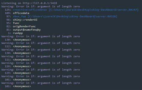 R Warning Error In If Argument Is Of Length Zero Stack Overflow