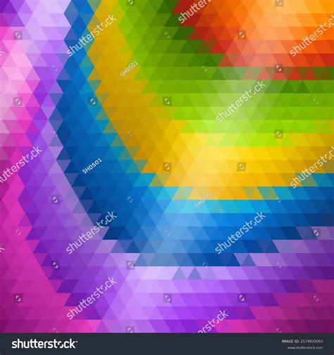 Colorful Abstract Triangular Background Vector Graphics Stock Vector