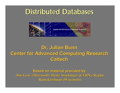 Distributed Databases Ppt