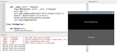 Kivy On Raspberry Pi Installation And First Steps In Python Raspberrytips