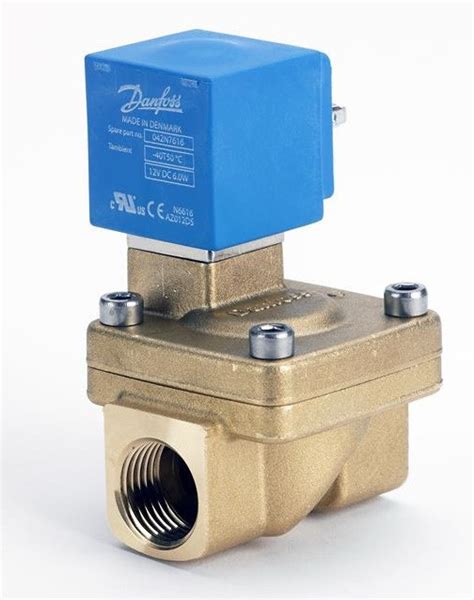 Danfoss Электромагнитный клапан Ev220w 24v 1 2 нормально открытый латунь цена 3269 грн