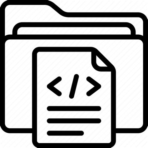 code file folder files computing icon download on iconfinder