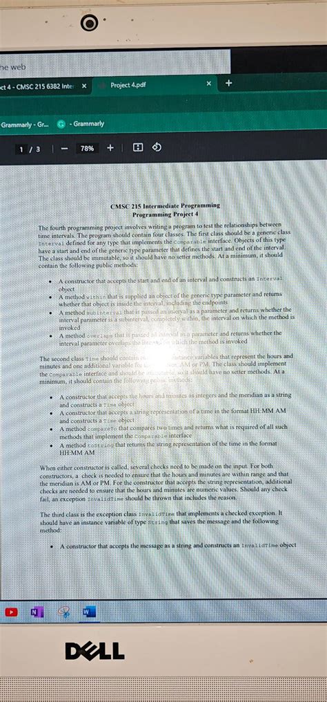 Solved Cmsc 215 Intermediate Programming Programming Project