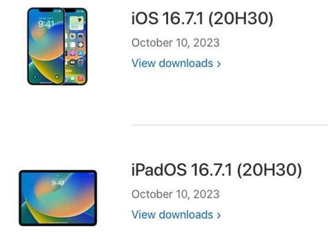 Ios 16 7 1 And Ipados 16 7 1 Downloads Released For Older Devices Iphone In Canada