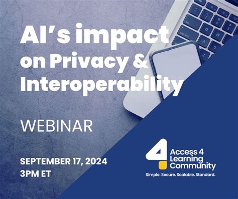 Access 4 Learning Community On Linkedin Webinar Ai Dataprivacy Privacy Interoperability