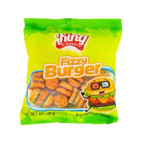 King Candy 125g Fizzy Burger Creative Sweets