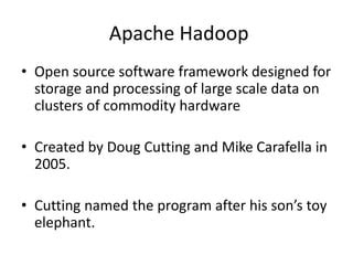 Hadoop Storage PPTX Databases Computer Software And Applications