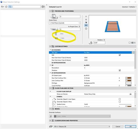 Volleyball Court Settings Graphisoft Community