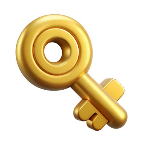 Magnificent Contemporary Data Encryption Key Icon Gold Ornate Cutout