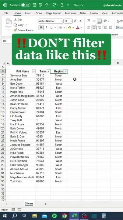 Learn Excel On Linkedin Exceltips Productivity Dataanalysis Excelfilters Spreadsheetskills