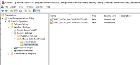 i need to restrict application access on a windows 10 pc for only one