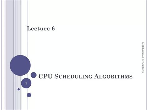 ppt cpu scheduling algorithms powerpoint presentation free download