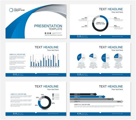 Дизайн презентаций слайдов Премиум векторы