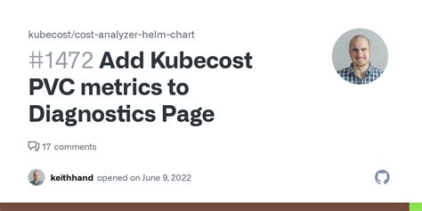 Add Kubecost Pvc Metrics To Diagnostics Page · Issue 1472 · Kubecost Cost Analyzer Helm Chart