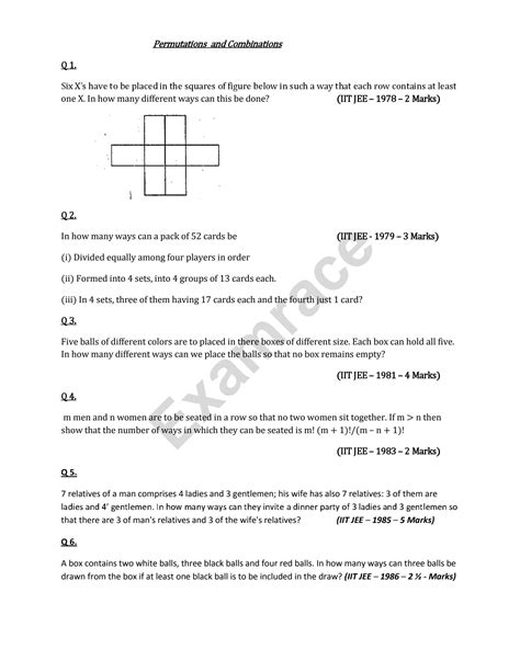 Solution Permutation Combinations Solved Questions Studypool
