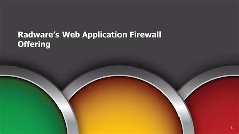 Radware WAF Web Application Firewall PPTX