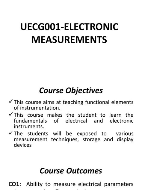 Electronic Measurements Pdf Calibration Observational Error