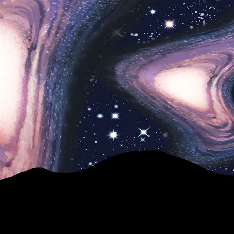 Milky Way And Andromeda Collision By Carl015f On Deviantart