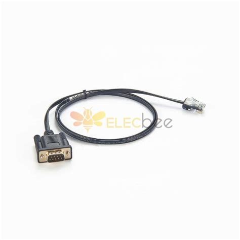 DB9 Male To RJ45 8P8C Male Extender Modular Adapter Converter Cable 1Meter