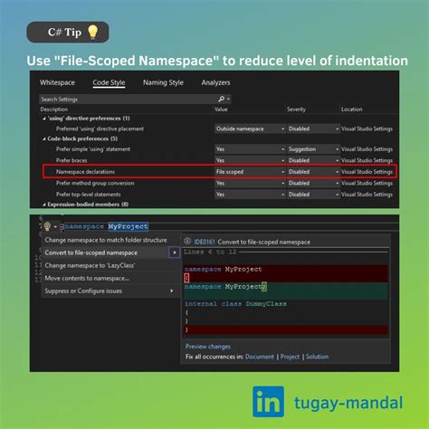 tugay mandal on linkedin csharp dotnet csharpdeveloper dotnetdeveloper code softwaredeveloper