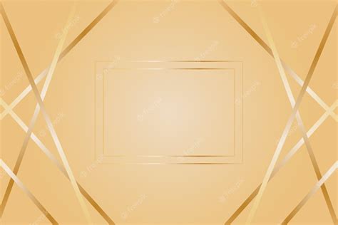 가장자리에 사선이 있고 중앙에 프레임이 있는 골든 그라데이션 배경 텍스트 배경 프리미엄 벡터