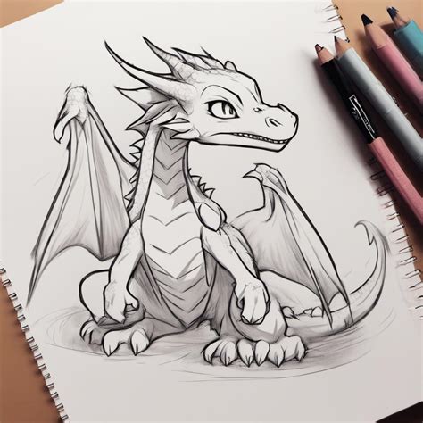 Cute Anime Dragon Sketch By Djshadowxmaster On Deviantart