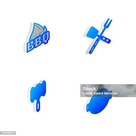 이소메트릭 라인 그릴 이소메크 케밥 케첩 병 핫 칠리 페퍼 포드 바비큐 아이콘이 있는 위치 설정 벡터 3차원 형태에 대한 스톡 벡터 아트 및 기타 이미지 Istock
