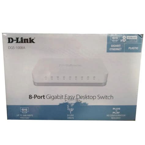 D Link Dgs 1008a 8 Port Desktop Switch Lan Capable White At Rs 1200 In New Delhi