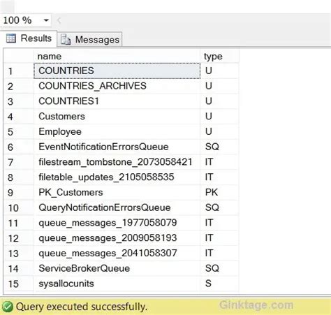 How To Get The List Of User Tables In SQL Server Developer Publish