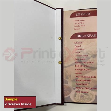 Menu Screw