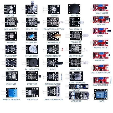 Kit Com 37 Módulos Sensores Para Arduino Itc Term