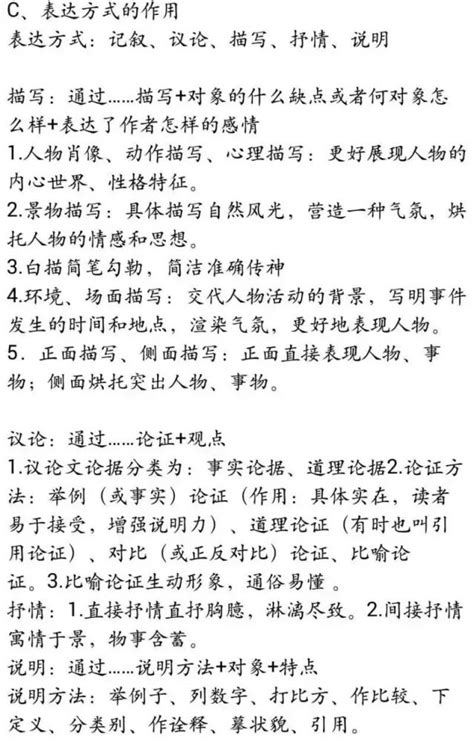 语文阅读题答题模板语文阅读理解答题格式 随意云