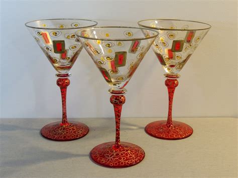 Proantic Blown Glasses 3 Murano Glasses Italy Glassware In Venice