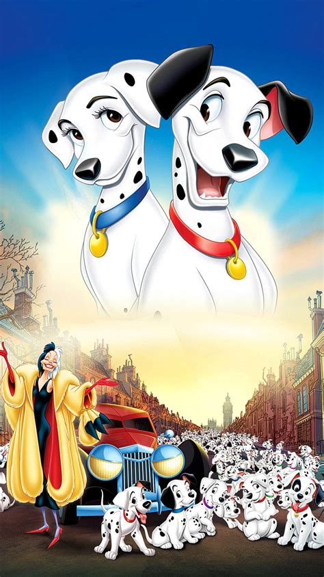 One Hundred And One Dalmatians 1961 Phone Wallpaper Moviemania