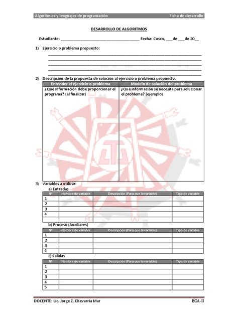 Desarrollo De Algoritmos Tipo Ii Pdf