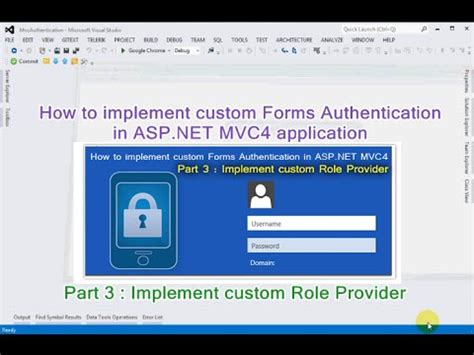 Part How To Implement Custom Forms Authentication In ASP NET MVC Application YouTube
