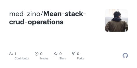github med zino mean stack crud operations