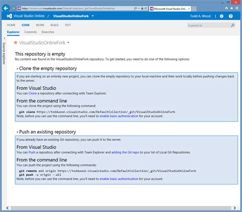 How To Fork Git Repositories On Visual Studio Online Implement IToddWood