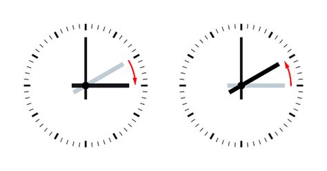 Daylight Saving Time Or Summer Time Analog Clock Faces Stock Illustration Download Image Now