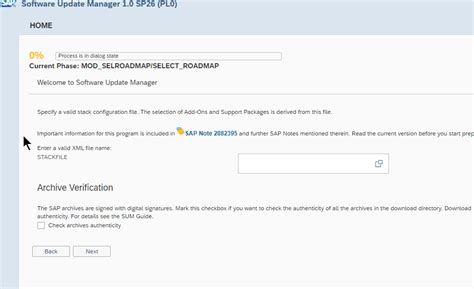 Patching Procedures SUM SAP BASIS TECH INFO SITE